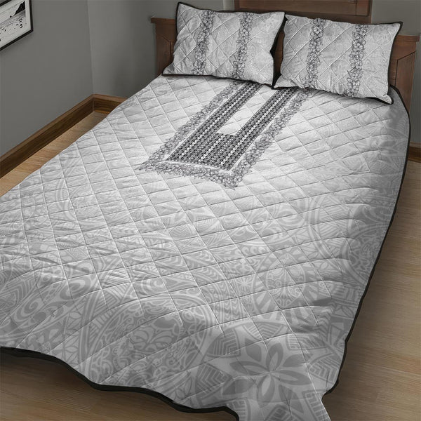 Philippines Polynesian Jasmine Pattern Quilt Bed Set With Barong ...