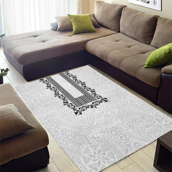Philippines Polynesian Floral Pattern Area Rug With Barong Tagalog ...