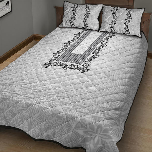 Philippines Polynesian Floral Pattern Quilt Bed Set With Barong Tagalog ...