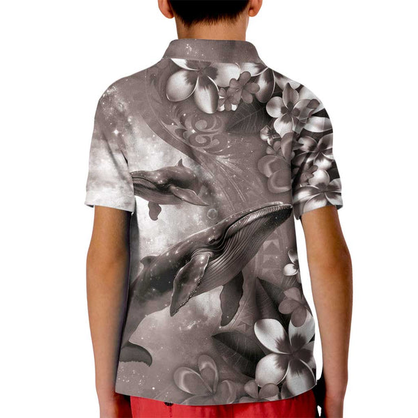 Hawaiian Lei Day Plumeria Humpback Whales Kid Polo Shirt Polynesian Art ...