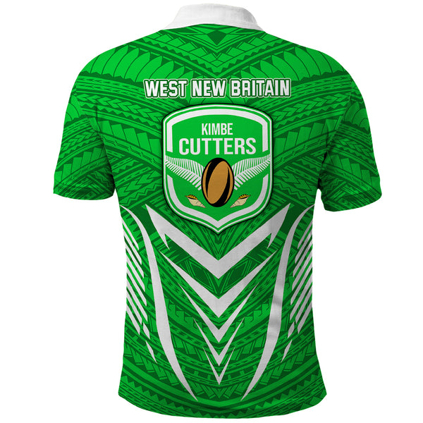 Kimbe Cutters Rugby Polo Shirt Papua New Guinea Polynesian Tattoo Green ...