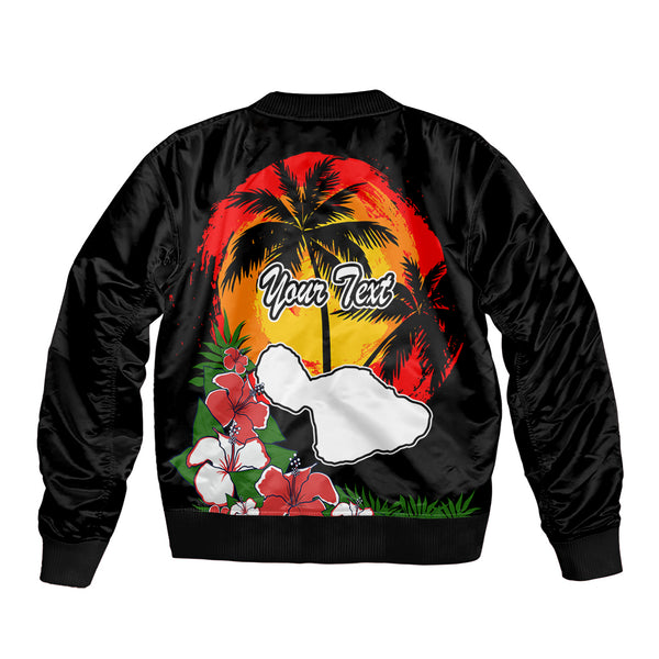 Custom Hawaii Maui Island Bomber Jacket Maui Map With Tropical Forest ...