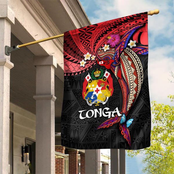 Tonga Emancipation Day Garden Flag Ngatu Humpback Whale Polynesian ...