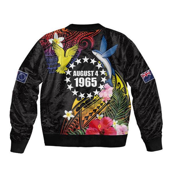 Cook Islands Independence Day Bomber Jacket Maroro and Kakaia with ...