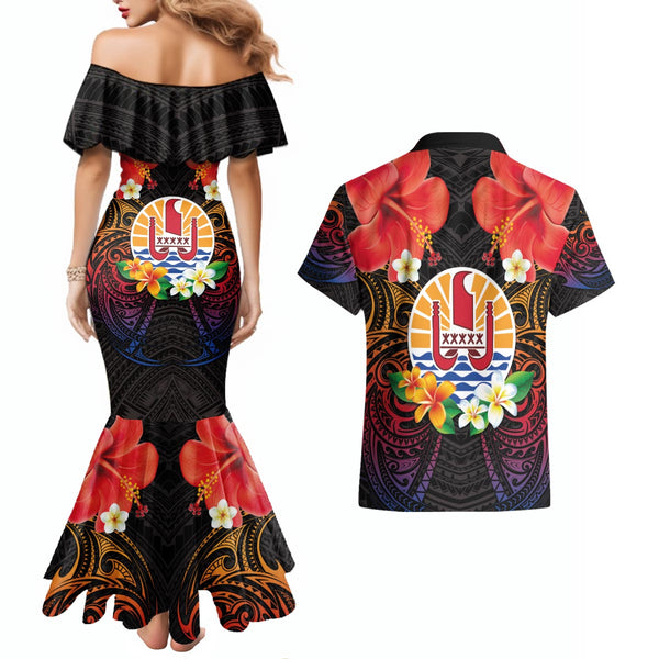 French Polynesia Bastille Day Couples Matching Mermaid Dress and ...