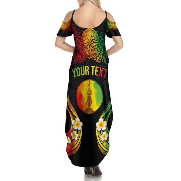 Personalised New Caledonia Independence Day Summer Maxi Dress ...