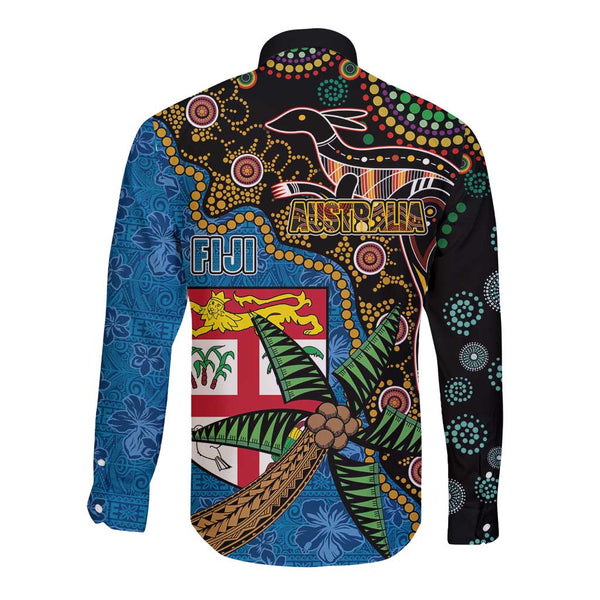 Fijian and Australian Culture Together Long Sleeve Button Shirt ...