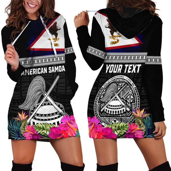 Personalized American Samoa Flag Day Hoodie Dress Tanoa and Fue mix ...