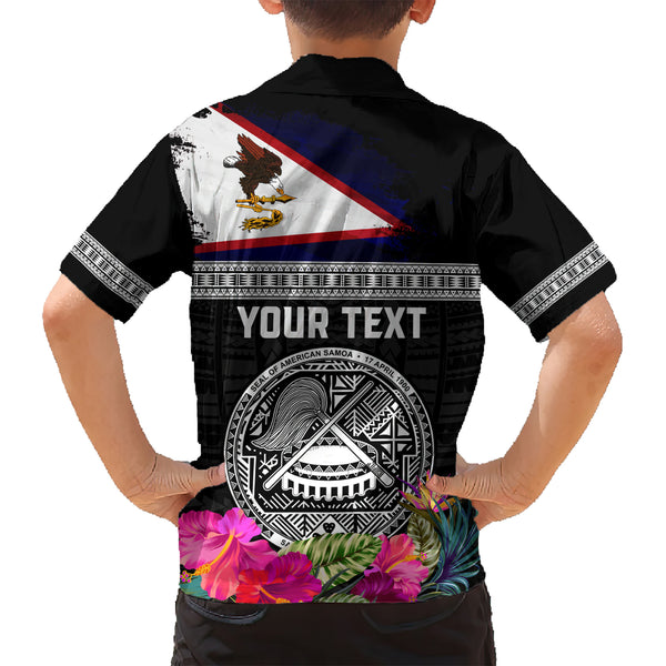 Personalized American Samoa Flag Day Kid Hawaiian Shirt Tanoa and Fue ...