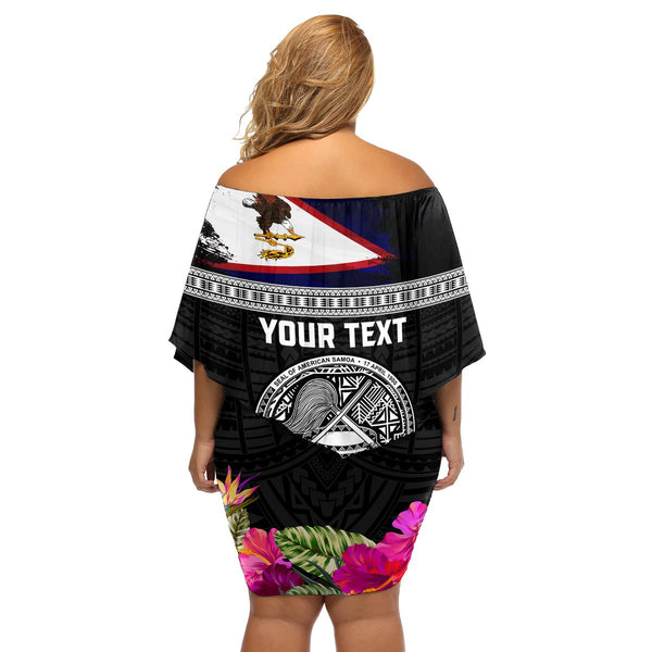 Personalized American Samoa Flag Day Off Shoulder Short Dress Tanoa and ...