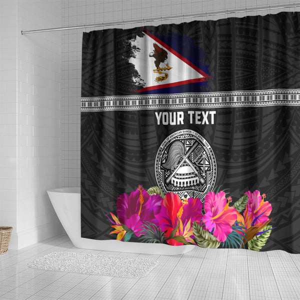 Personalized American Samoa Flag Day Shower Curtain Tanoa and Fue mix ...