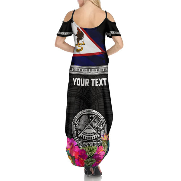 Personalized American Samoa Flag Day Summer Maxi Dress Tanoa and Fue ...
