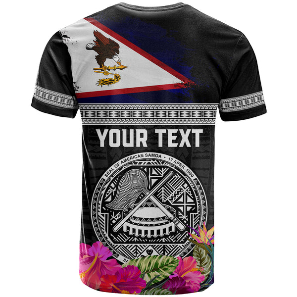 Personalized American Samoa Flag Day T Shirt Tanoa and Fue mix Hibiscus ...