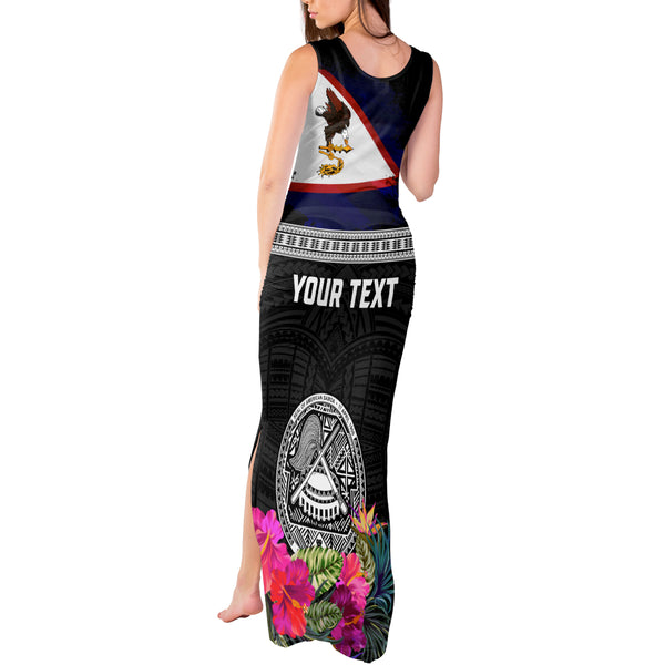Personalized American Samoa Flag Day Tank Maxi Dress Tanoa and Fue mix ...