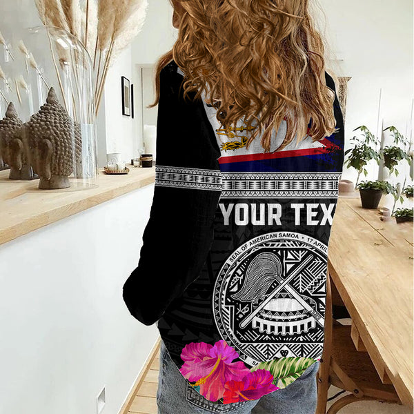 Personalized American Samoa Flag Day Women Casual Shirt Tanoa and Fue ...