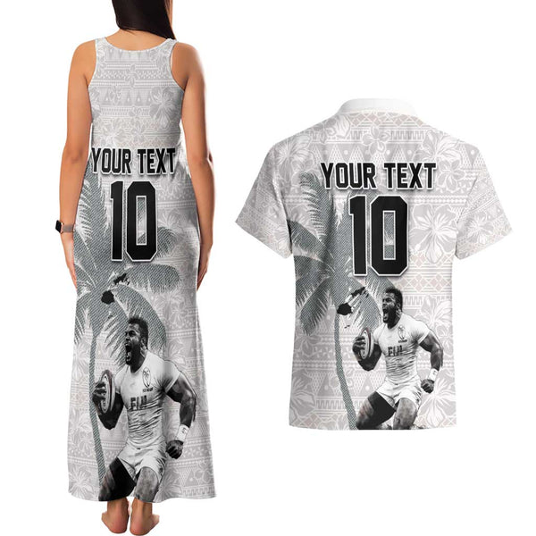Custom Fiji Rugby Pacific Champions 2024 Couples Matching Tank Maxi ...