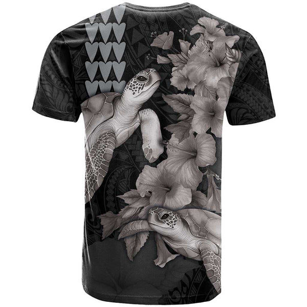 Hawaiian Turtle Love Couple T Shirt - Sweet Hibiscus and Kakau Pattern ...