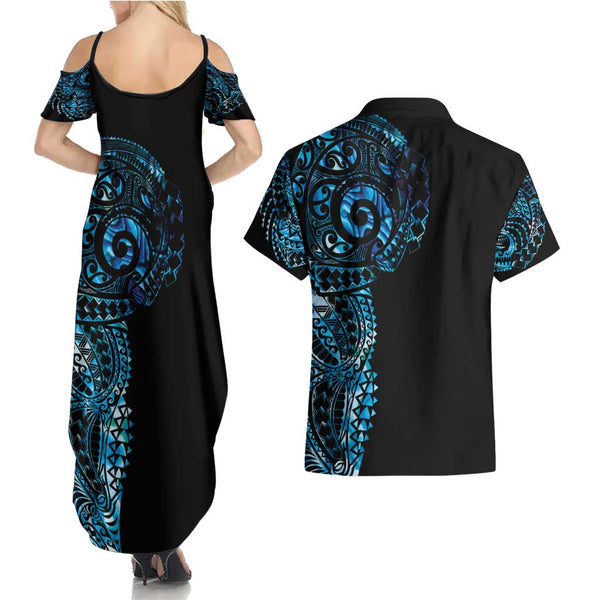 New Zealand Maori Koru Art Traditional Tattoo Couples Matching Summer ...