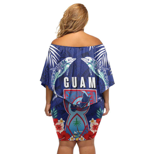 Guam Liberation Day Off Shoulder Short Dress The Tribal Latte Stone and ...