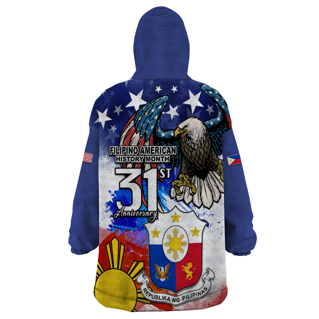 Filipino American History Month Wearable Blanket Hoodie Filipino Coat ...