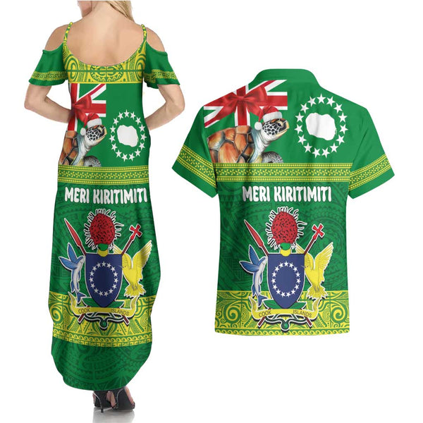 Cook Islands Meri Kiritimiti Couples Matching Summer Maxi Dress and ...