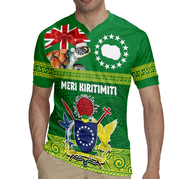 Cook Islands Meri Kiritimiti Rugby Jersey Christmas Turtle - Cooks ...