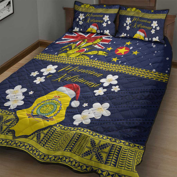Niue Monuina e Kilisimasi Quilt Bed Set Christmas Uga - Niue Map and ...