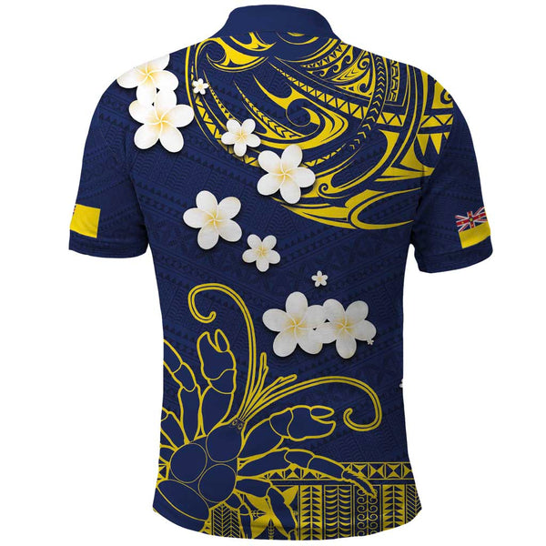 Niue Independence Day Polo Shirt Hiapo Pattern Fiti Pua and Uga LT03