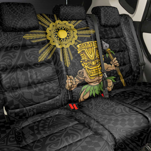 Hawaii and Philippines Together Back Car Seat Cover Warrior Tiki Mask ...
