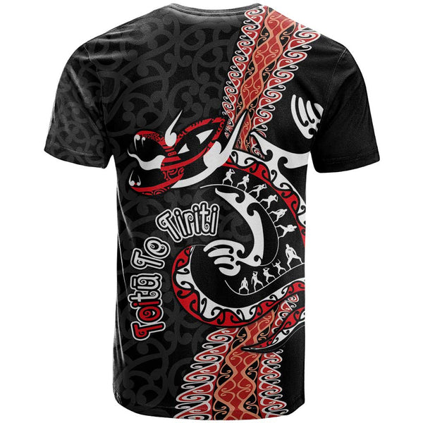 Aotearoa Toitu Te Tiriti T Shirt Maori Taniwha Haka - Honour the Treaty ...