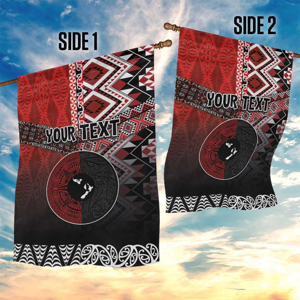 Personalised Aotearoa and Tonga Together Garden Flag Manaia and Tongan ...