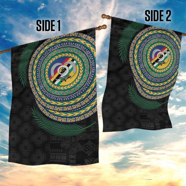 Torba Tribal Tattoo with Namele Leaves Garden Flag LT03