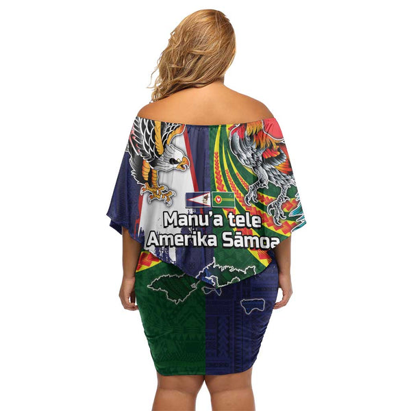 Manuʻa Islands and American Samoa Together Off Shoulder Short Dress ...