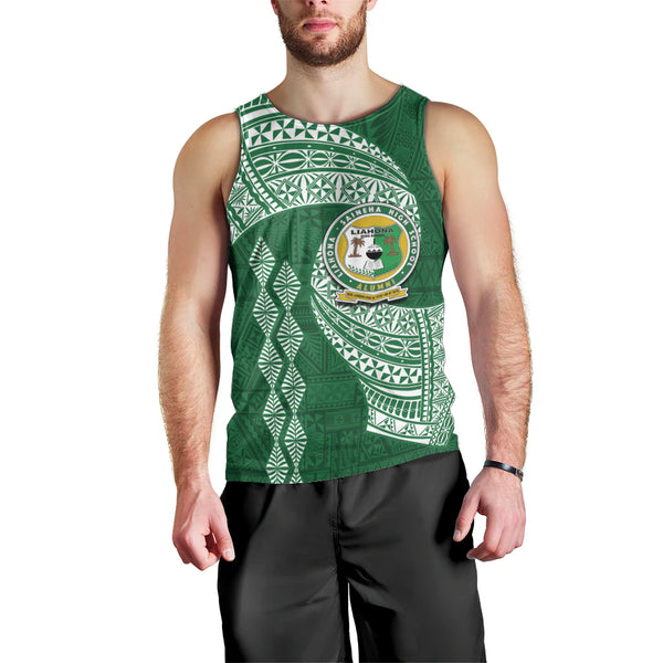 Tonga Lahaina High School Men Tank Top Traditional Ngatu and Polynesian ...