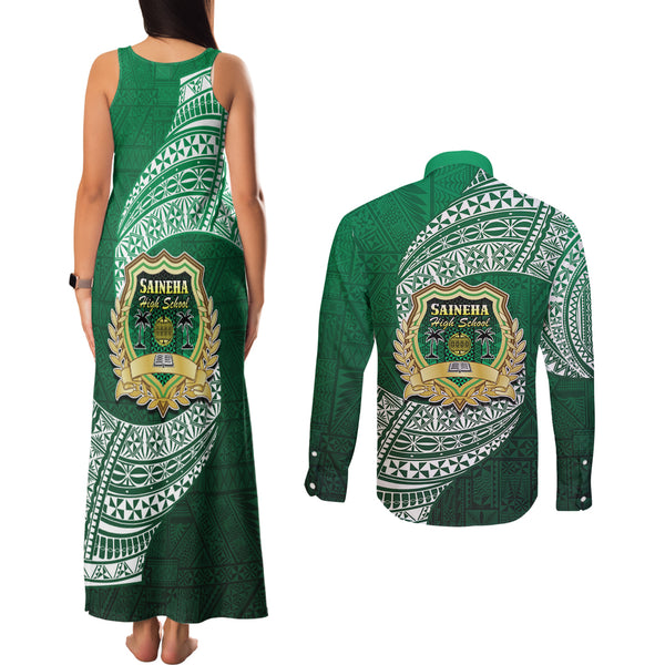 Tonga Saineha High School Couples Matching Tank Maxi Dress and Long ...