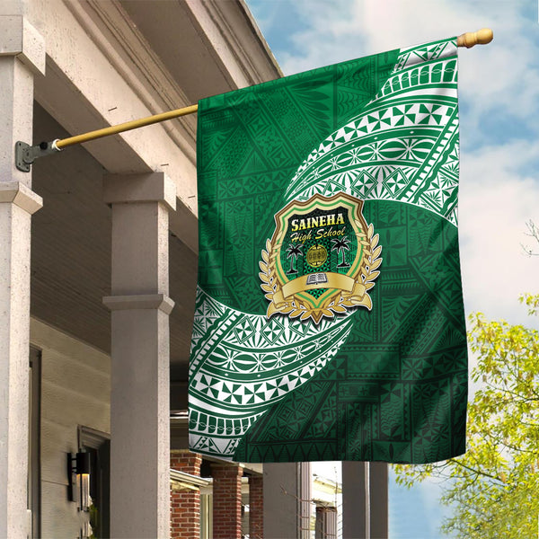 Tonga Saineha High School Garden Flag Traditional Ngatu and Polynesian ...