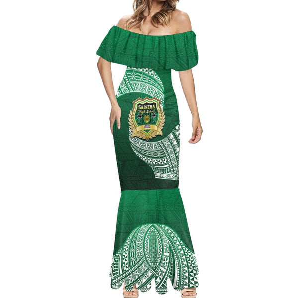 Tonga Saineha High School Mermaid Dress Traditional Ngatu and ...