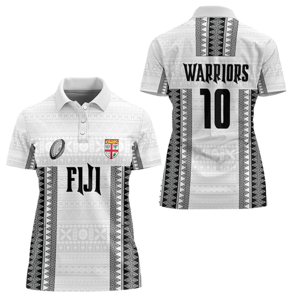 Fiji Rugby Warriors Women Polo Shirt Masi Tribal Pattern Go Champion ...