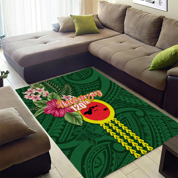 Manu'a Cession Day 120th Anniversary Area Rug Polynesian Pattern and ...