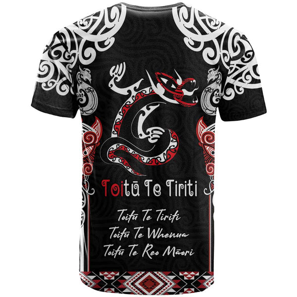 Aotearoa Toitu Te Tiriti-Maori Taniwha T Shirt Toitu Te Whenua Toitu Te ...