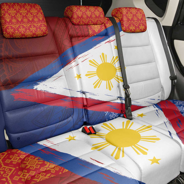 Philippines National Flag Day Back Car Seat Cover Polynesian and Yakan ...