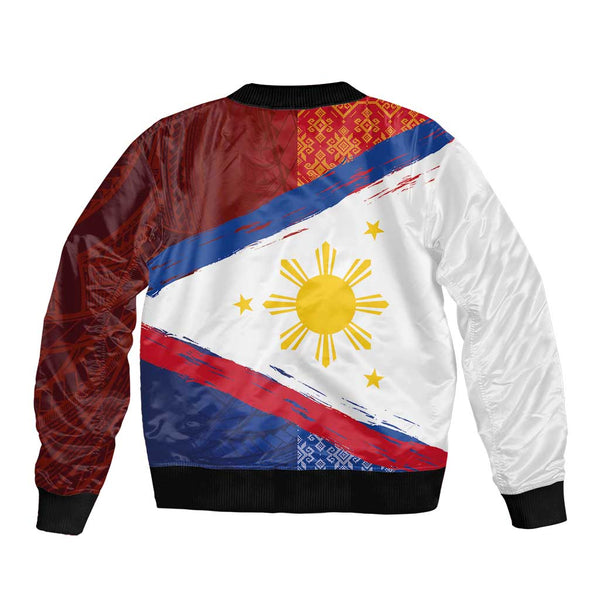 Philippines National Flag Day Bomber Jacket Polynesian and Yakan Tattoo ...