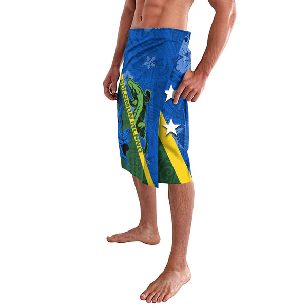Solomon Island Crocodile and Shark Lavalava Polynesian Pattern LT03