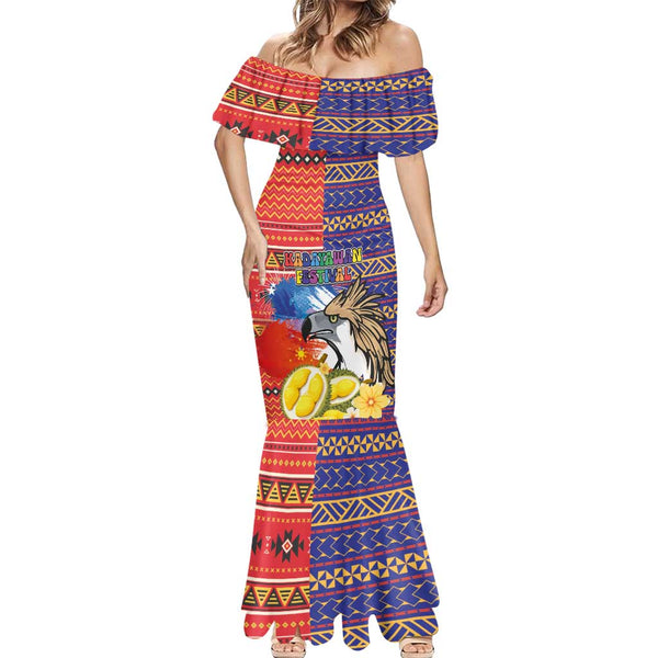 Philippines Kadayawan Mermaid Dress Filipino Eagle Durian with ...