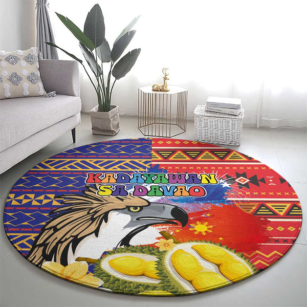 Philippines Kadayawan Round Carpet Filipino Eagle Durian with ...