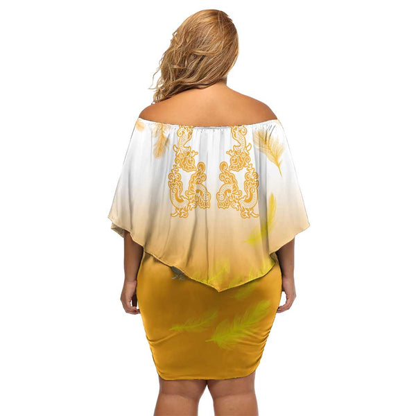 Philippines National Costume Style Off Shoulder Short Dress Barong ...