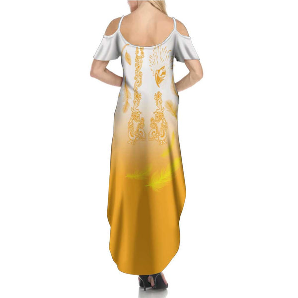 Philippines National Costume Style Summer Maxi Dress Barong Tagalog and ...