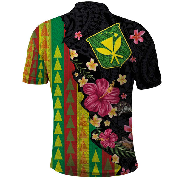 Hawaiian Independence Day Polo Shirt Kanaka Maoli Symbols With Tapa ...