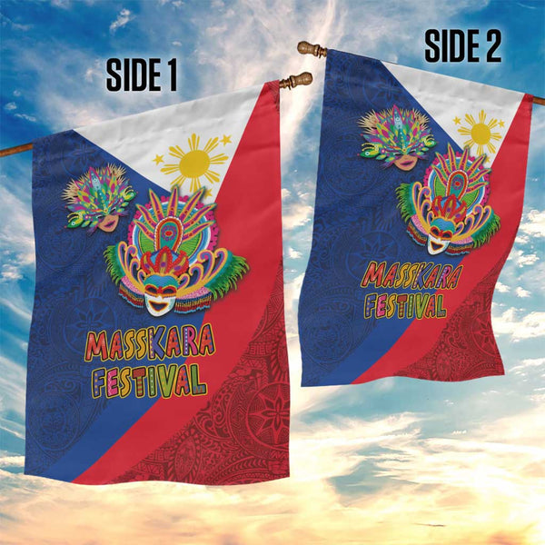 Philippines MassKara Garden Flag Filipino Carnival Mask and Polynesian ...
