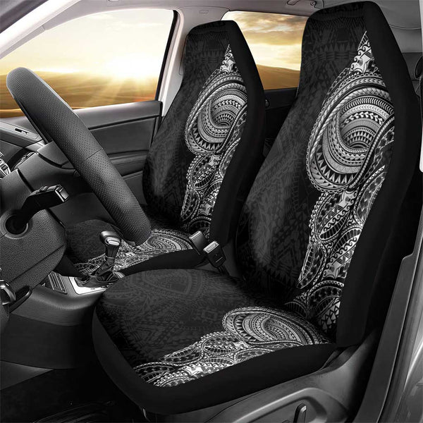 Traditional Polynesian Art Tattoos Car Seat Cover Black Color LT03